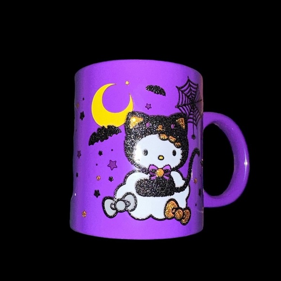 Hello Kitty | Dining | Hello Kitty Purple Boo Halloween Glitter ...